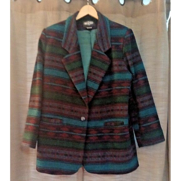 Braetan | Jackets & Coats | Vintage Braetan Aztec Western Print Light ...